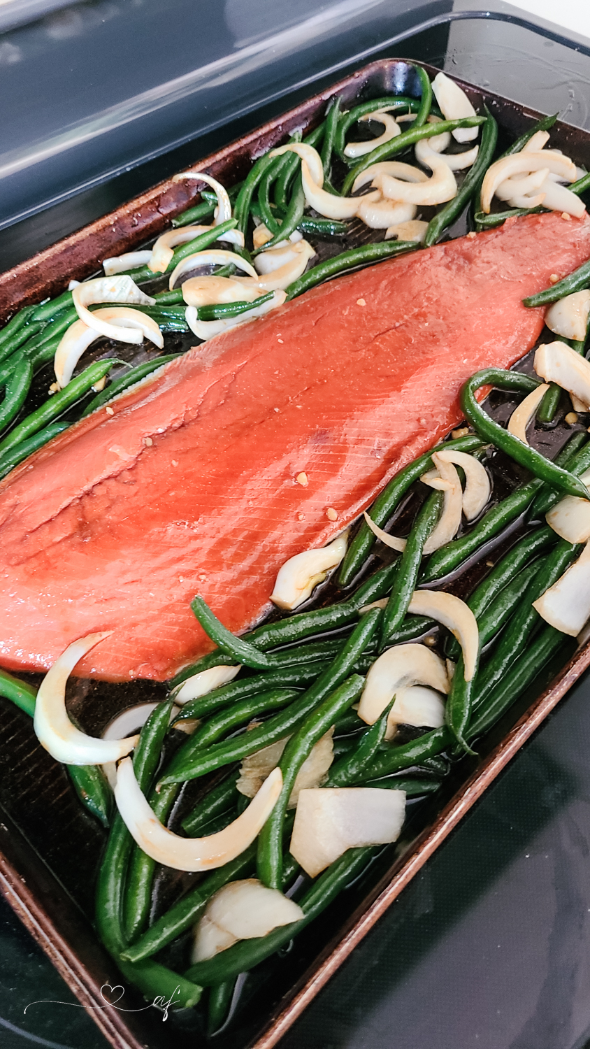 Maple Salmon and Green Beans - Ahna Fulmer